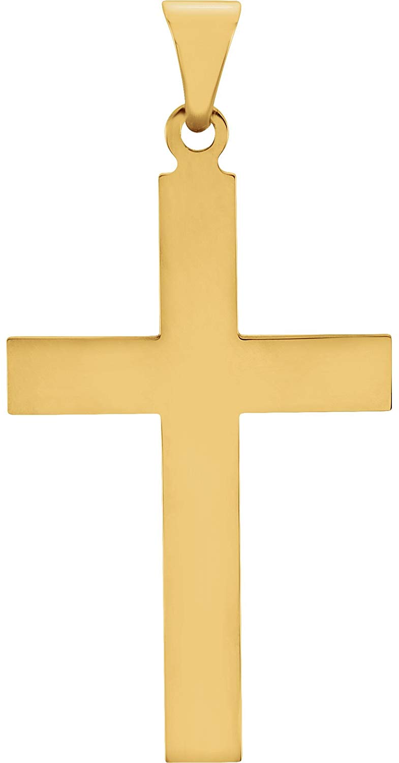 Western Cross 14k Yellow Gold Pendant (21X12MM) – The Men's Jewelry Store